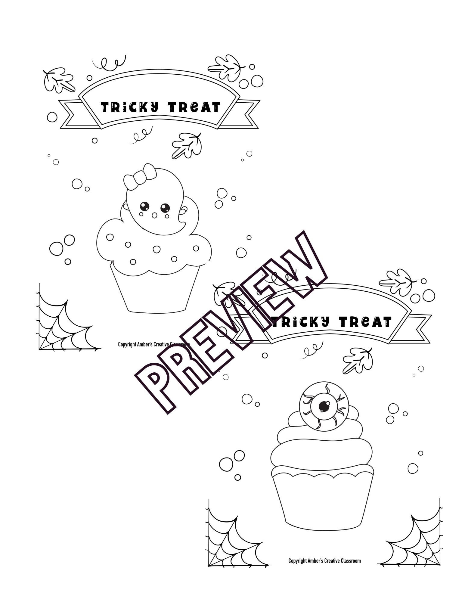 Halloween Colouring Coloring Pages Pumpkin Ghost Bat - Etsy