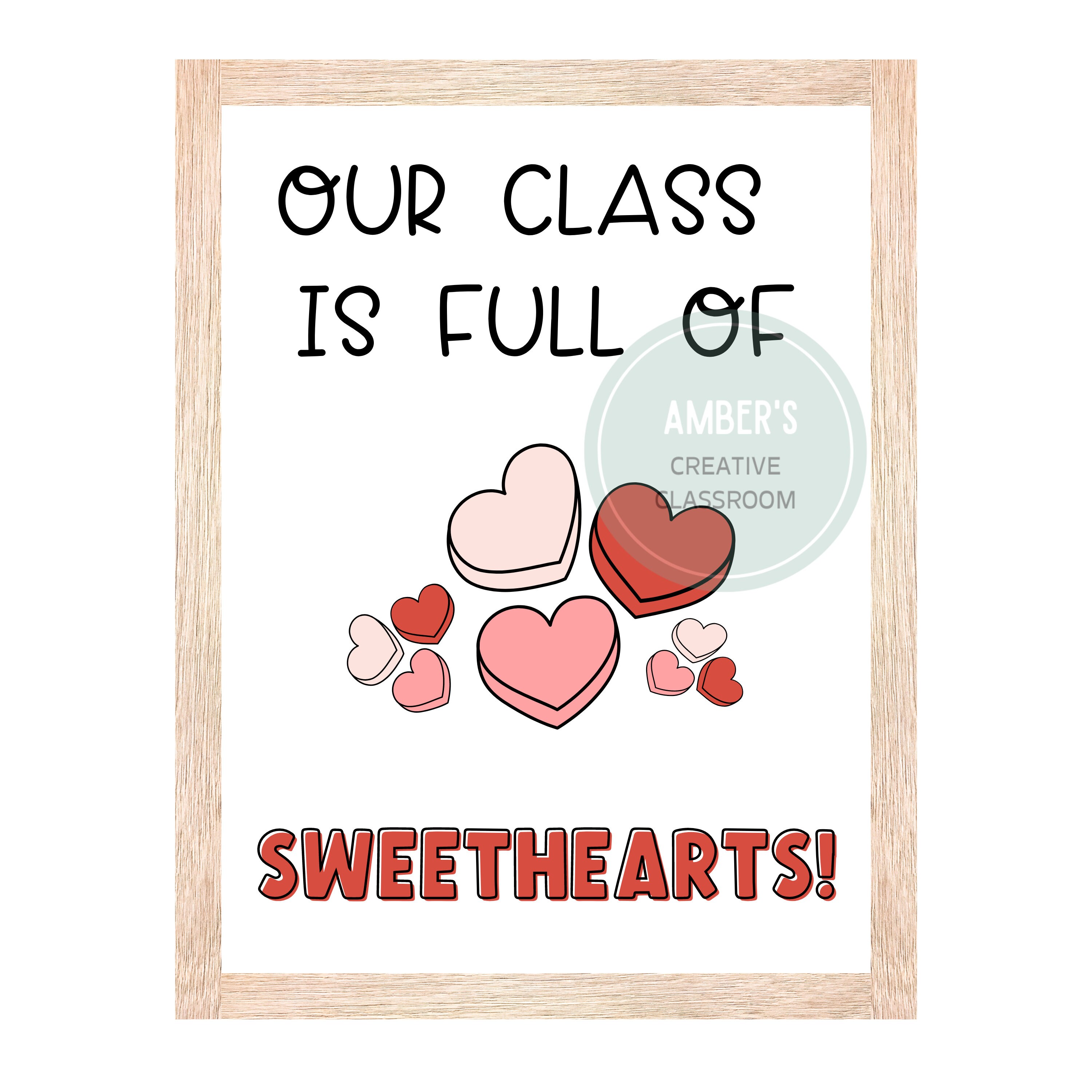 Valentine's Posters Classroom Valentine's Posters Pretty Classroom ...