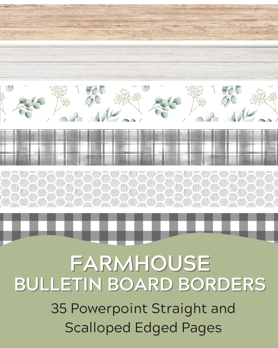 Modern Farmhouse Farmhouse Classroom Decor Bulletin Board Kit - Etsy