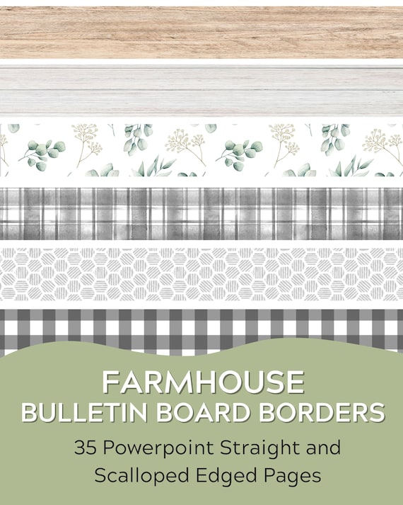 Modern Farmhouse Farmhouse Classroom Decor Bulletin Board Kit - Etsy