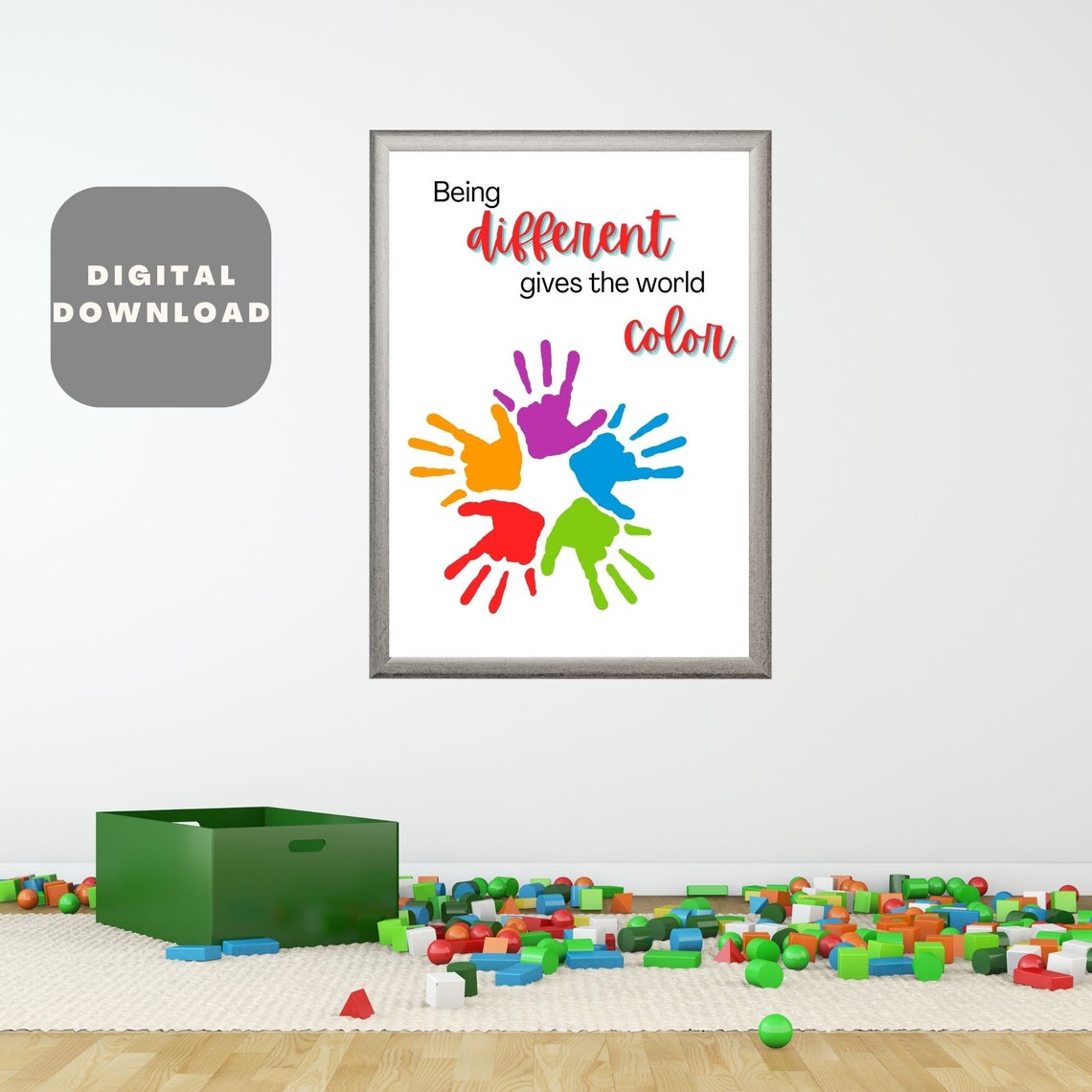 Kids Positive Affirmation Wall Art Printable, Kids Word Art ...