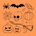 Cute Halloween Character Bundle,color Page,halloween Bundle Svg ...