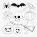 Cute Halloween Character Bundle,color Page,halloween Bundle Svg ...