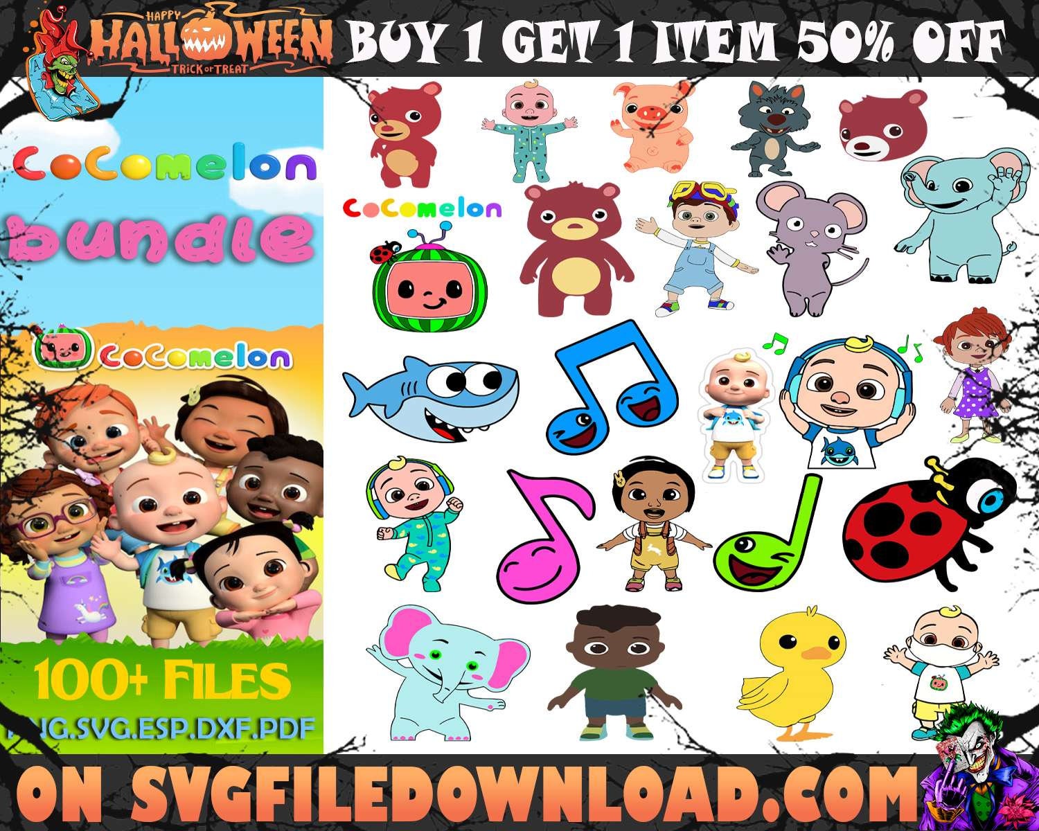 100 File Cocomelon Layered Svg Bundle Cocomelon SVG - Etsy