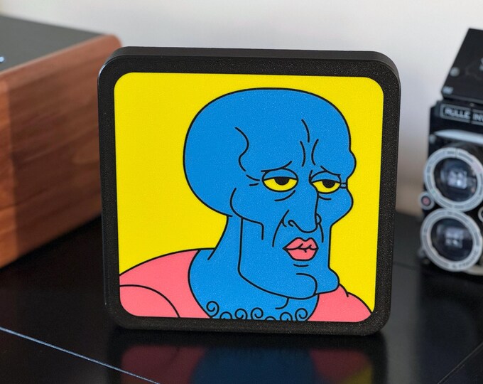 8x10 Handsome Squidward Print - Etsy Canada