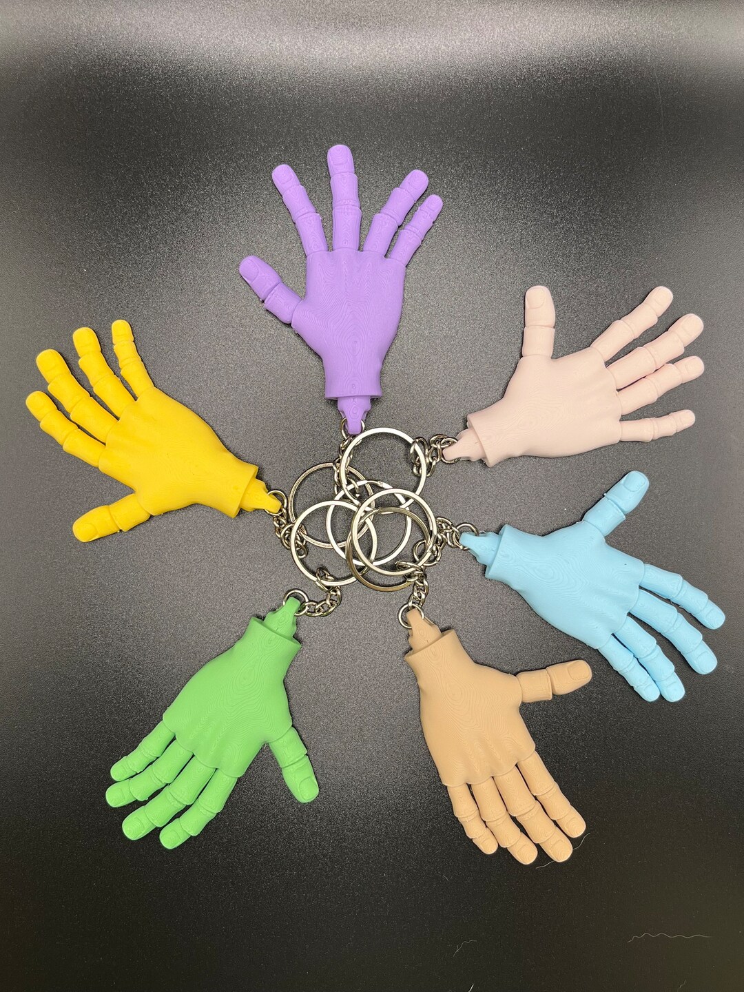 Articulated Flexible Hand Keychain Gift Halloween Toy - Etsy