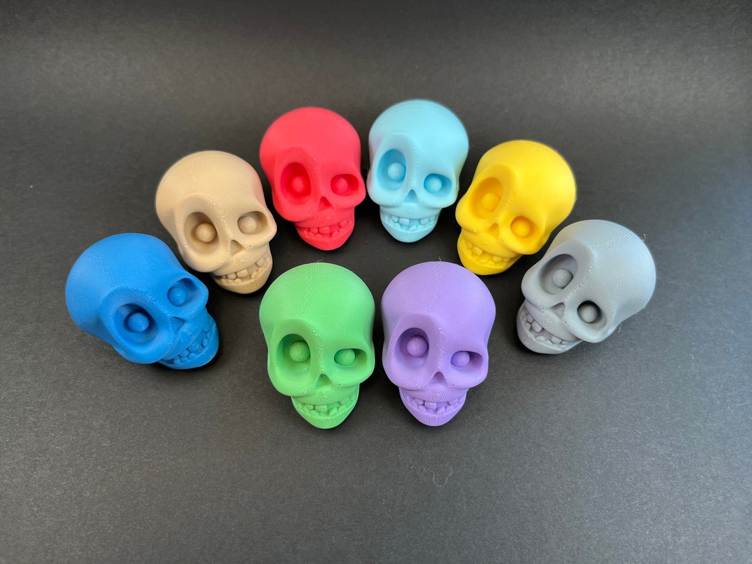Fun Skull Keychains Various Colours Custom Halloween - Etsy