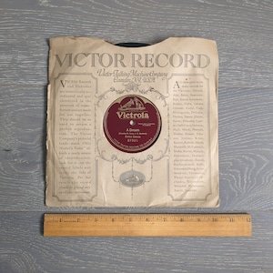 ORIGINAL PRE-1923 Victor Talking Machine Embossed 78 Rpm Victrola One ...