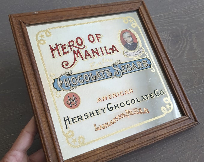 Vintage 1978 Hero of Manila Chocolate Segars Mirror. Hershey Chocolate ...