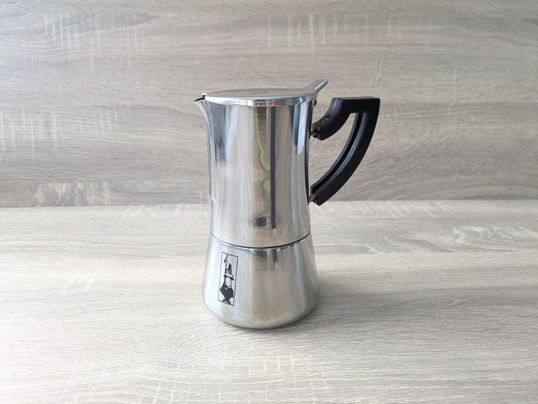 Bialetti Inox 3 Cup Italian Stovetop Neopolitan Moka Espresso Coffee ...