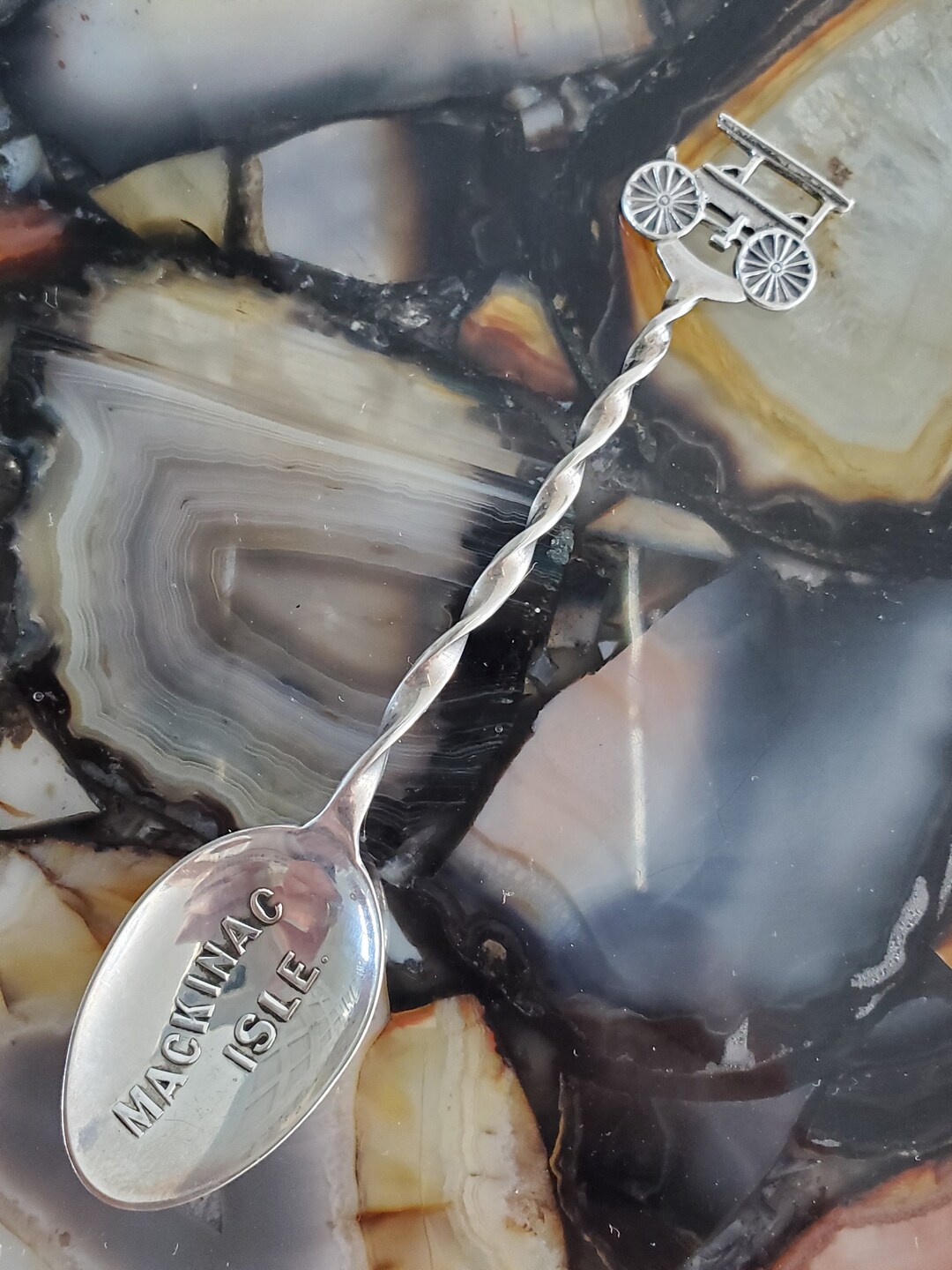 Mackinac Isle Michigan Vintage Sterling Souvenir Spoon - Etsy