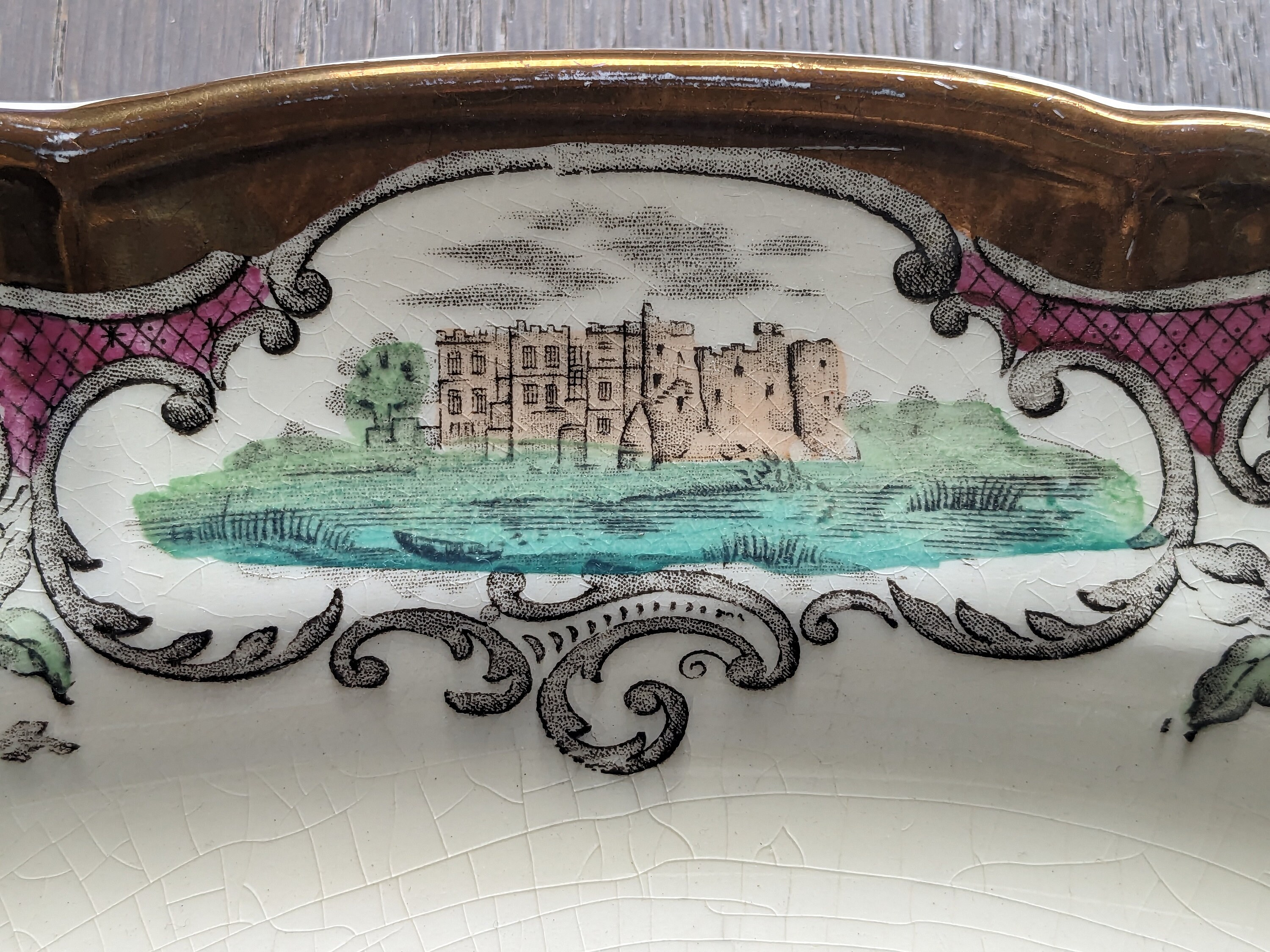 Antique 1930s Mason's Leeds Patent Iron Stone England Transferware ...