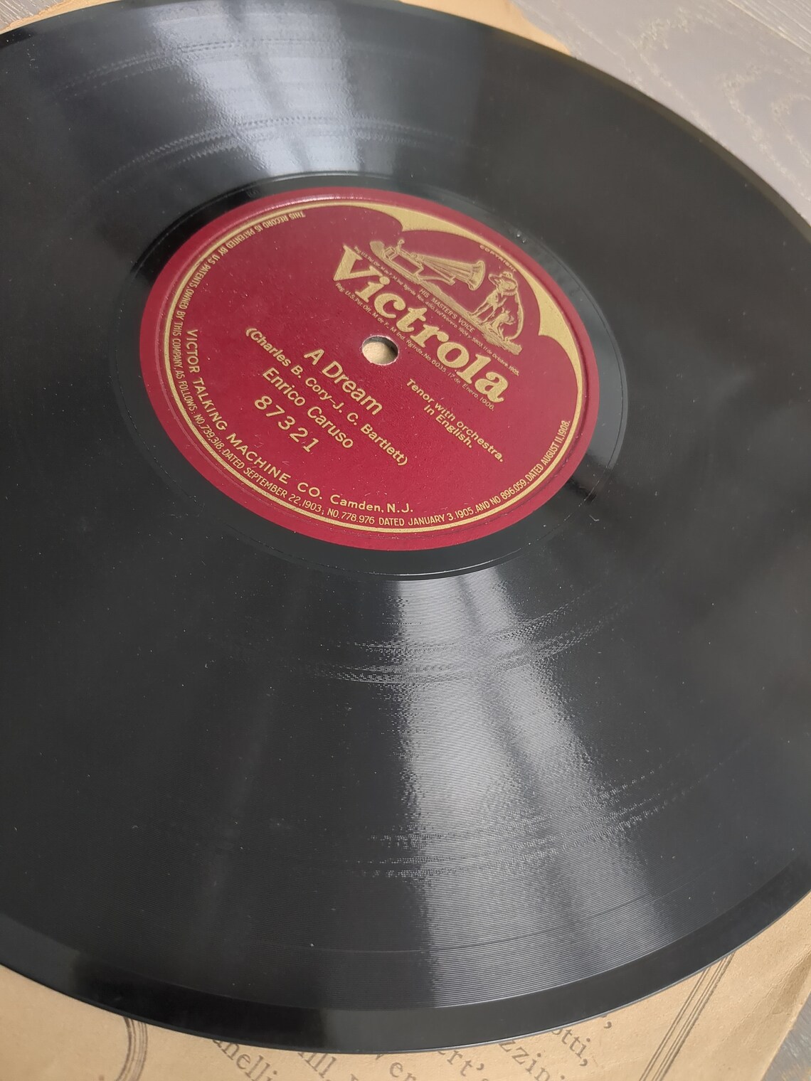 ORIGINAL PRE-1923 Victor Talking Machine Brand Embossed 78 Rpm - Etsy