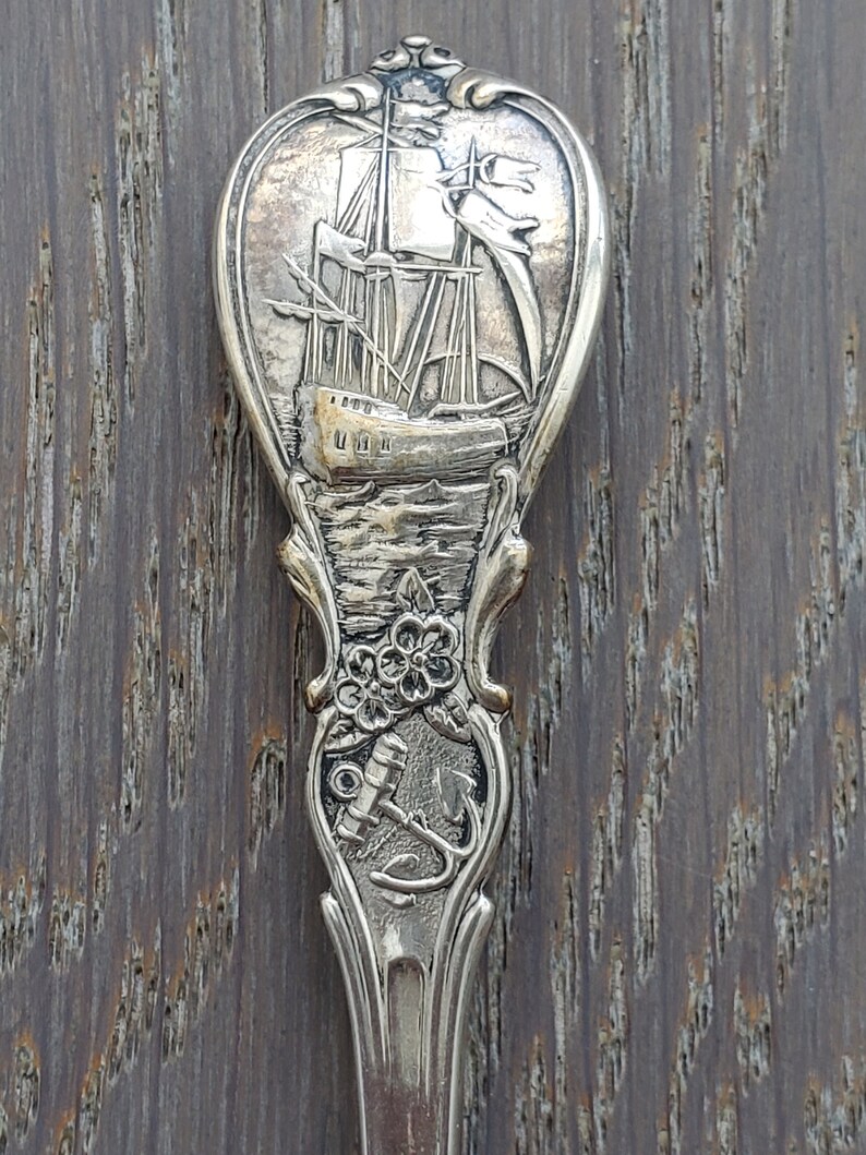 Vintage Christopher Columbus Sterling Silver Fruit Spoon by Tilden ...