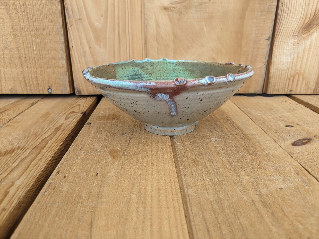 Signed MARCIA Studio Art Pottery Hand Thrown 7.5" Bowl - Earthy Rustic ...