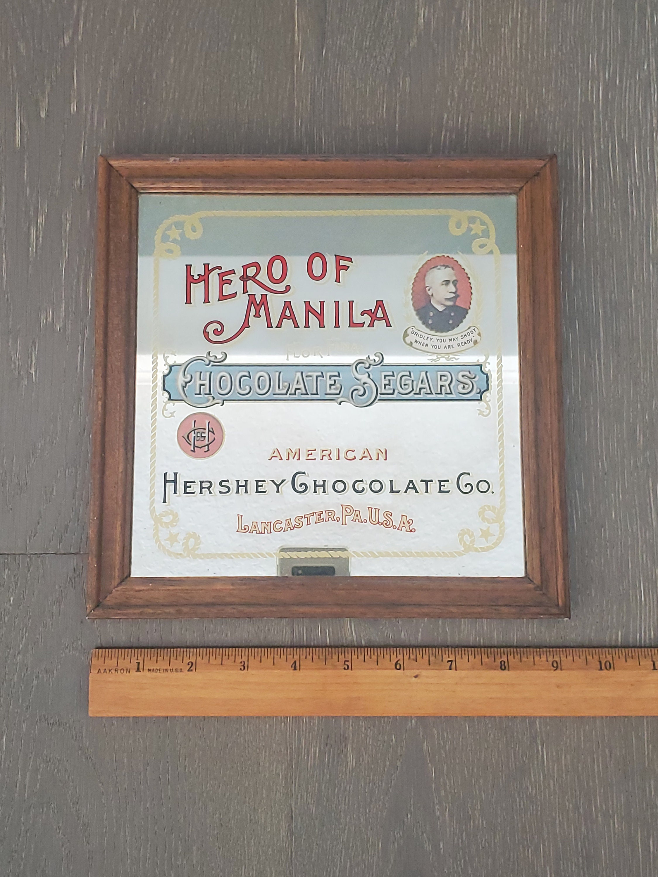 Vintage 1978 Hero of Manila Chocolate Segars Mirror. Hershey Chocolate ...
