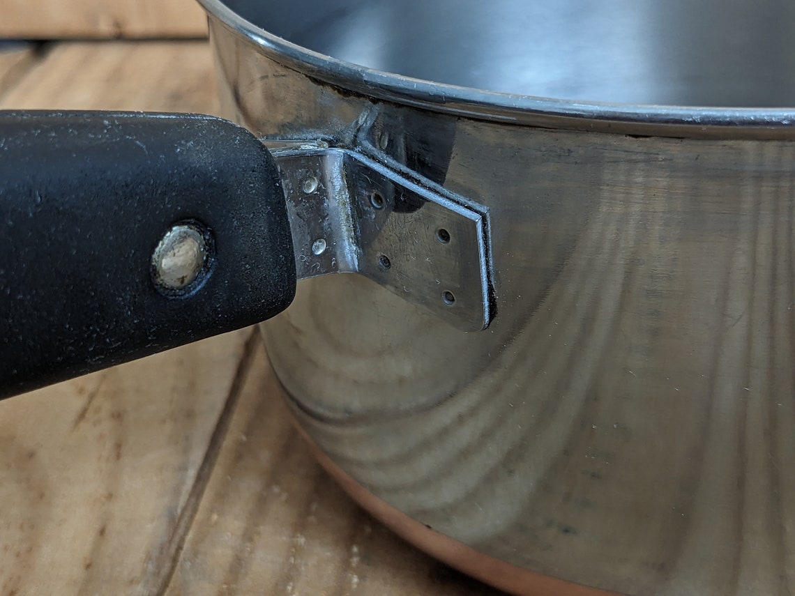 Vintage Pre-1968 Revere Ware 1801 Copper Bottom 1.5 Qt Stainless Steel ...