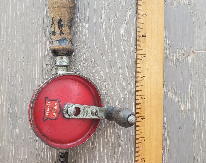 Stanley Defiance Hand Drill No. 1221 Collectible Vintage Antique Hand ...