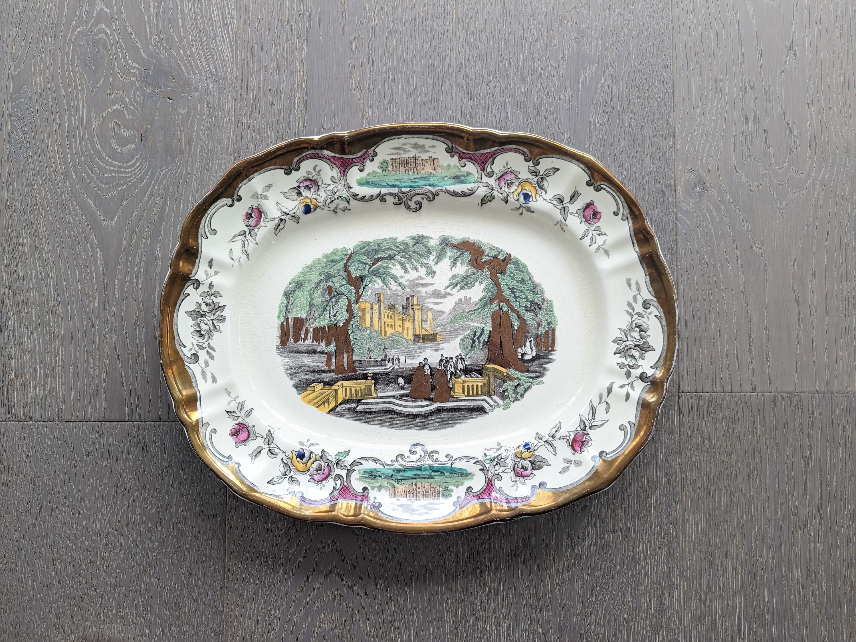 Antique 1930s Mason's Leeds Patent Iron Stone England Transferware ...