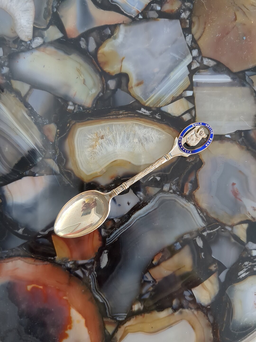 Koala Bear Australia Souvenir Spoon Silverplate & Enamel Made by Apex ...