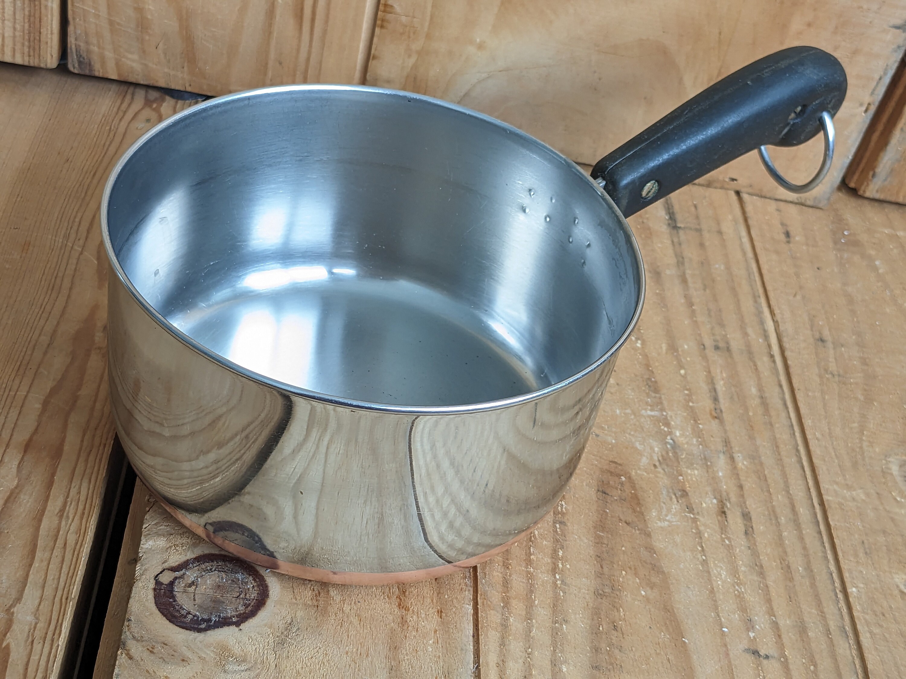 Vintage Pre-1968 Revere Ware 1801 Copper Bottom 1.5 Qt Stainless Steel ...