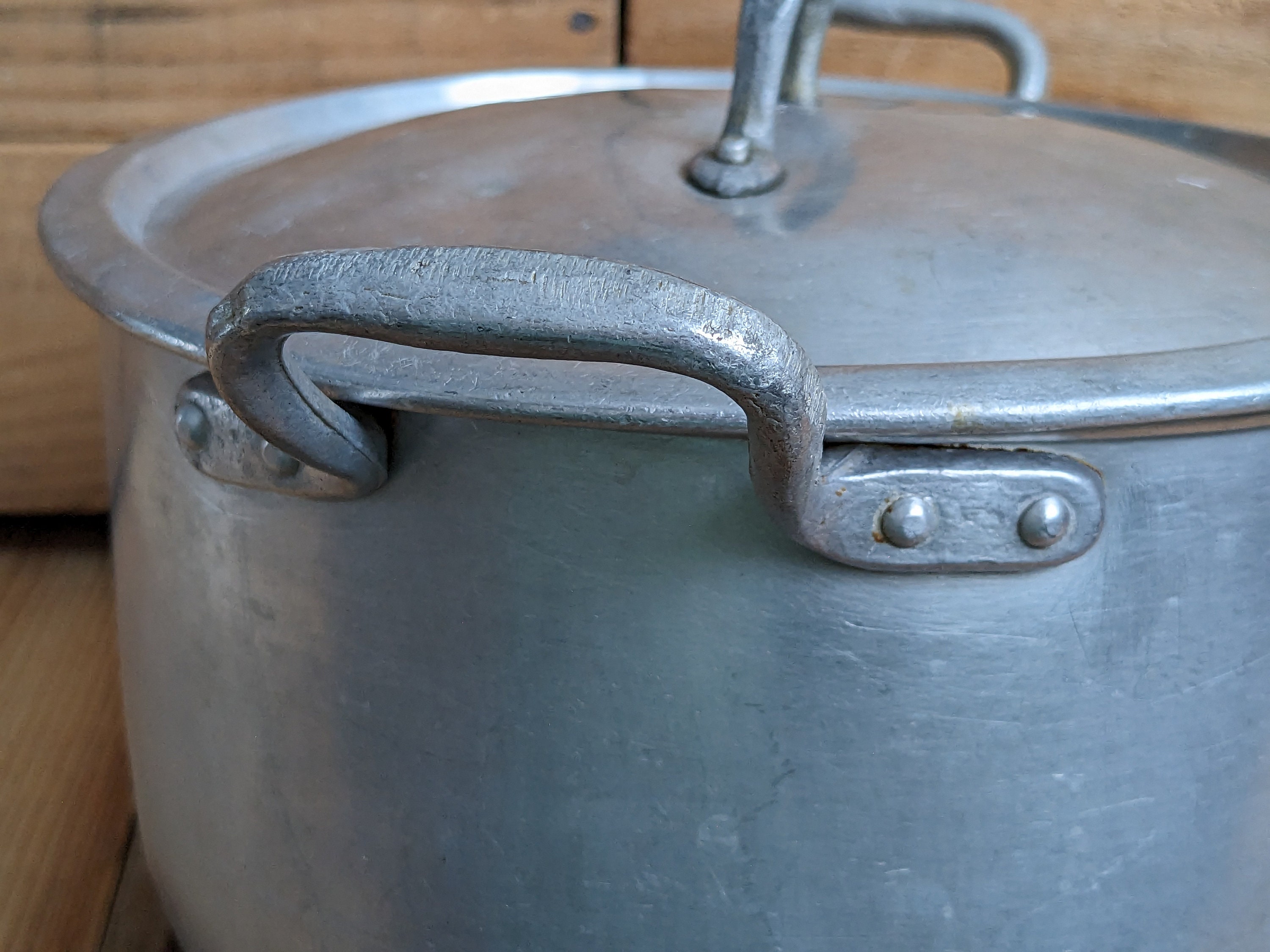 Vintage 1940s Made in Germany Aluminum Stock Pot With Lid. Mid Century ...