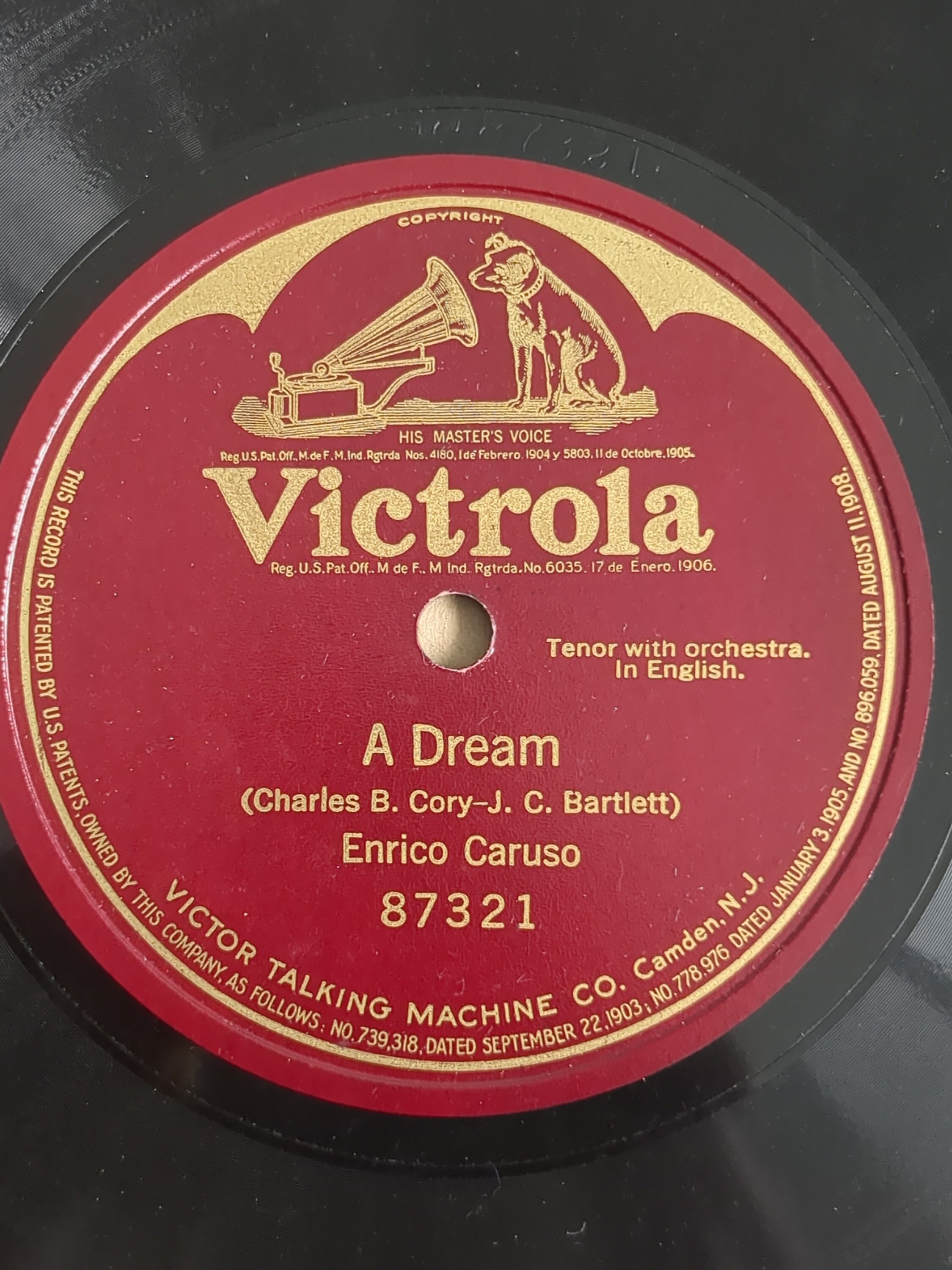 ORIGINAL PRE-1923 Victor Talking Machine Embossed 78 Rpm Victrola One ...