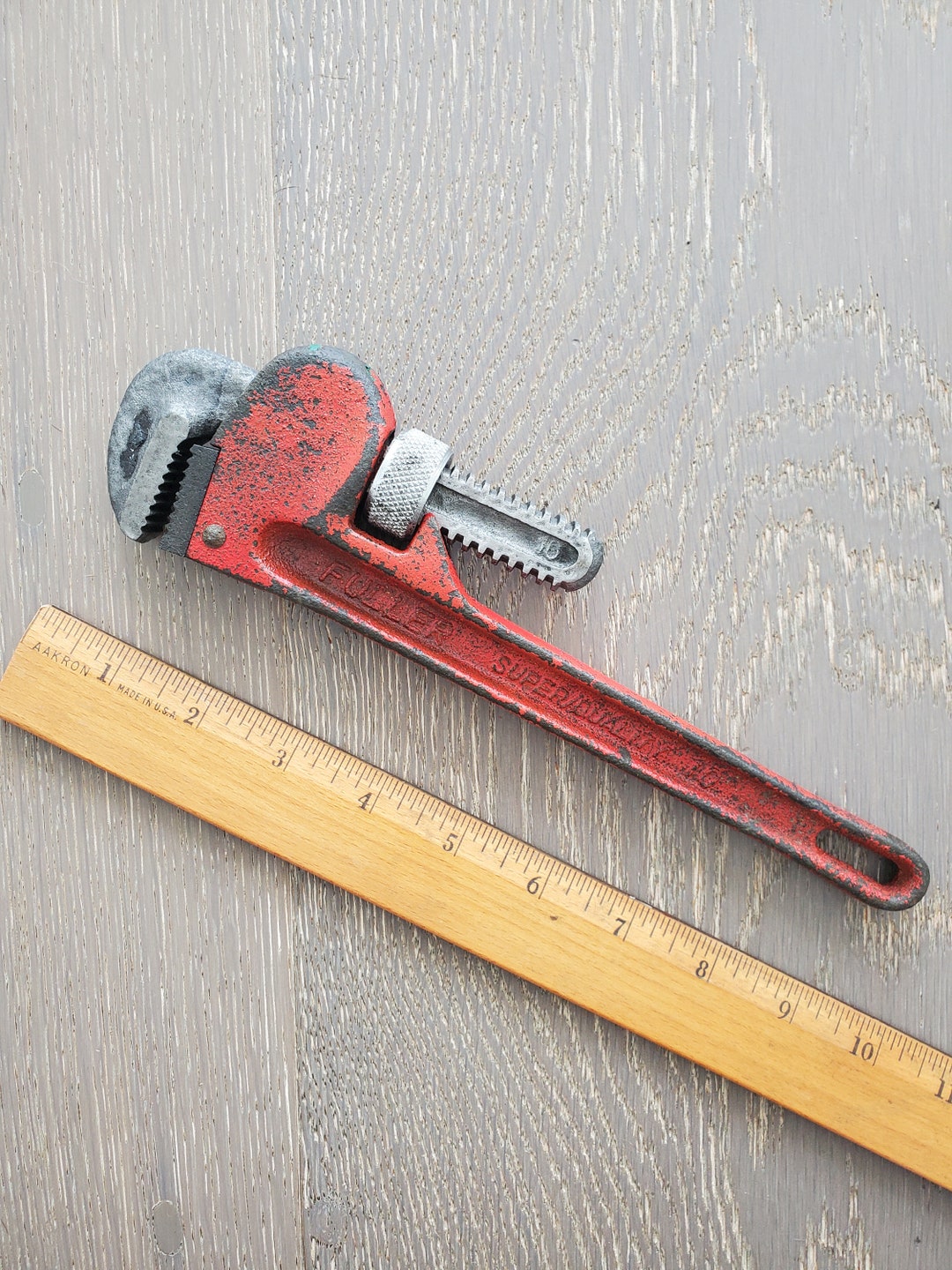 Vintage FULLER Super Quality 10 Inch Adjustable Pipe Wrench Made in ...