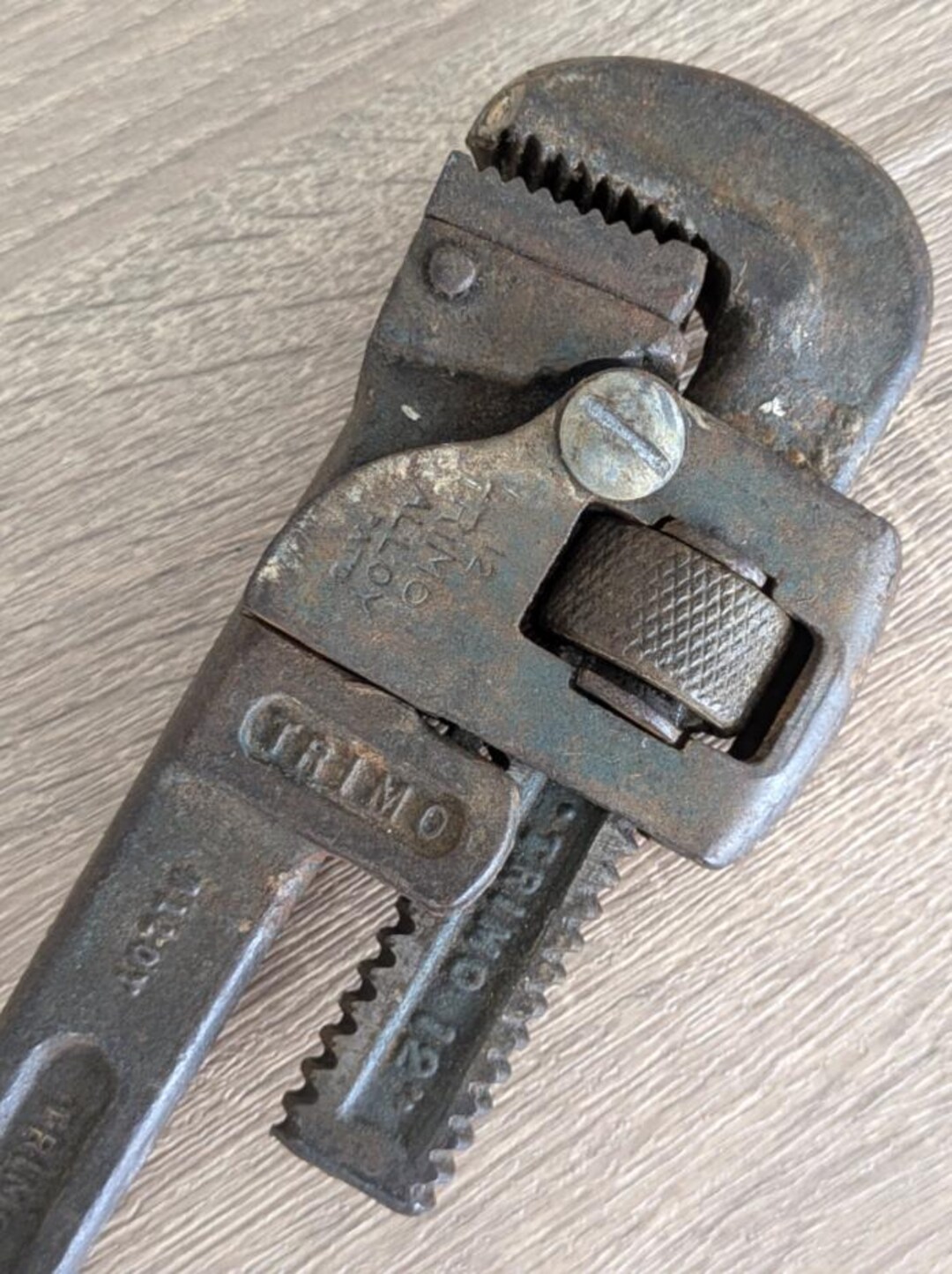 Vintage Trimo 12" Pipe Wrench Trimont Mfg Co Roxbury Mass USA ...