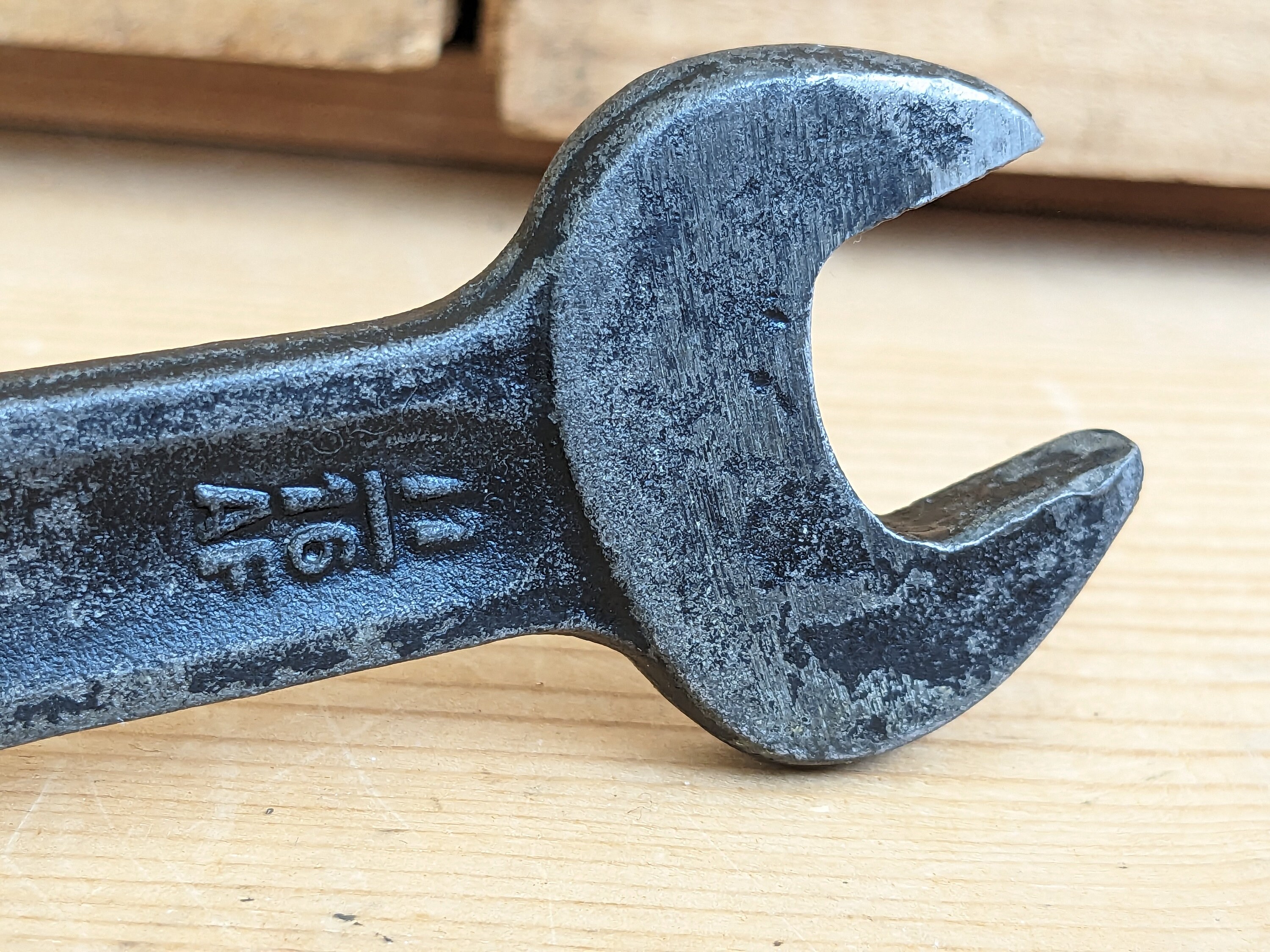 LISTER England B3 Open Ended Crow Foot Spanner Wrench 9/16 BSF and 11/ ...
