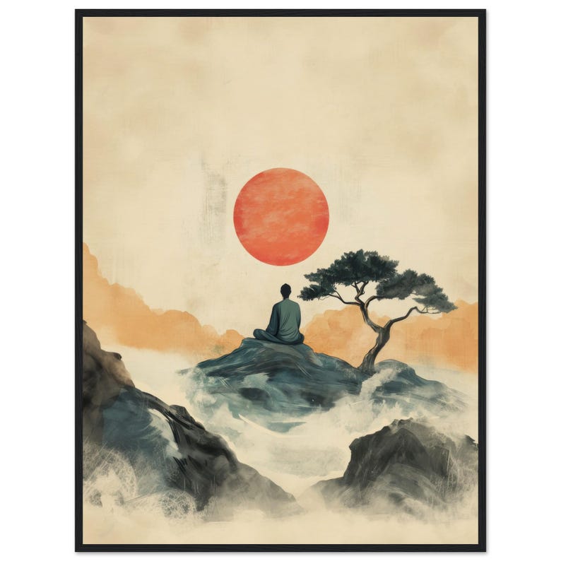 Zen Meditation Framed Poster: Museum-quality Matte Art - Etsy