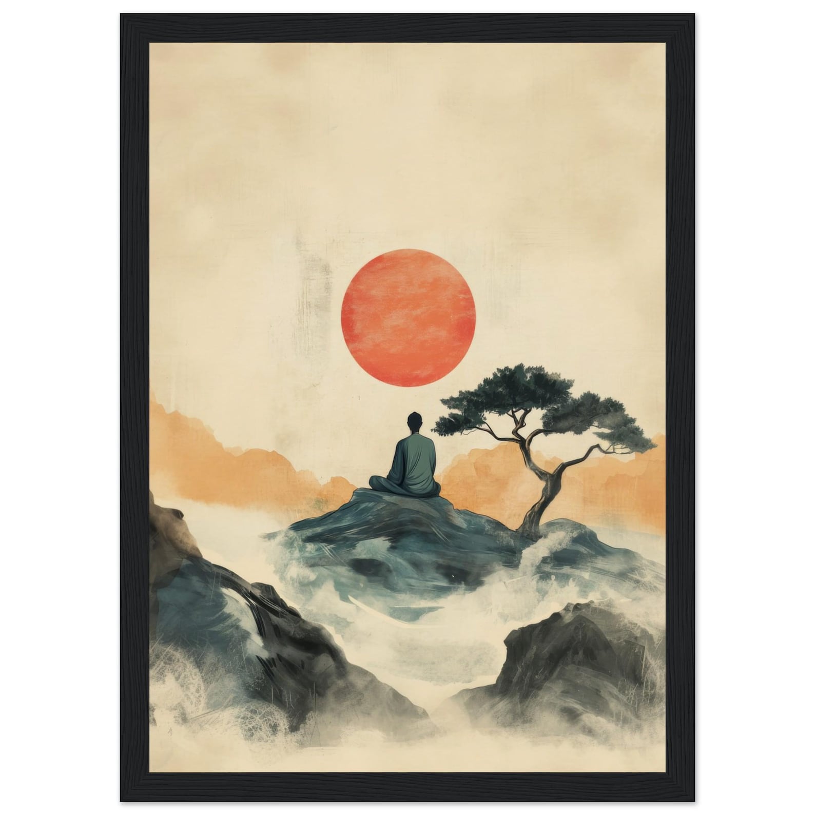 Zen Meditation Framed Poster: Museum-quality Matte Art - Etsy