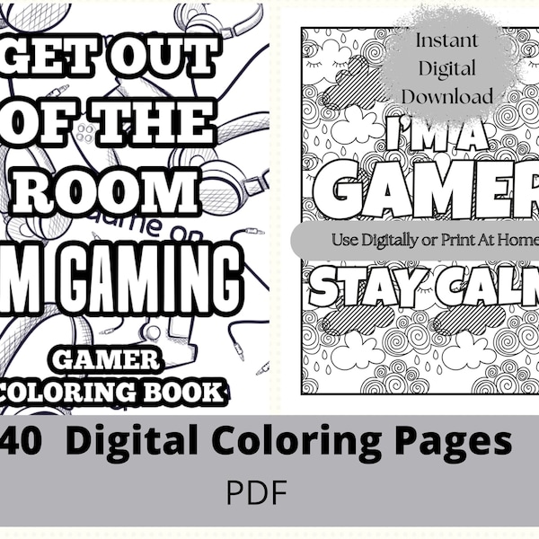 Video Game Coloring Book - Etsy