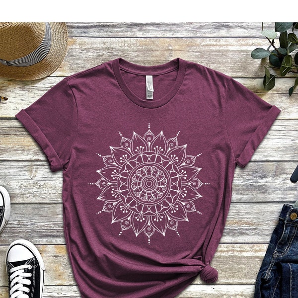 Mandala T Shirt - Etsy