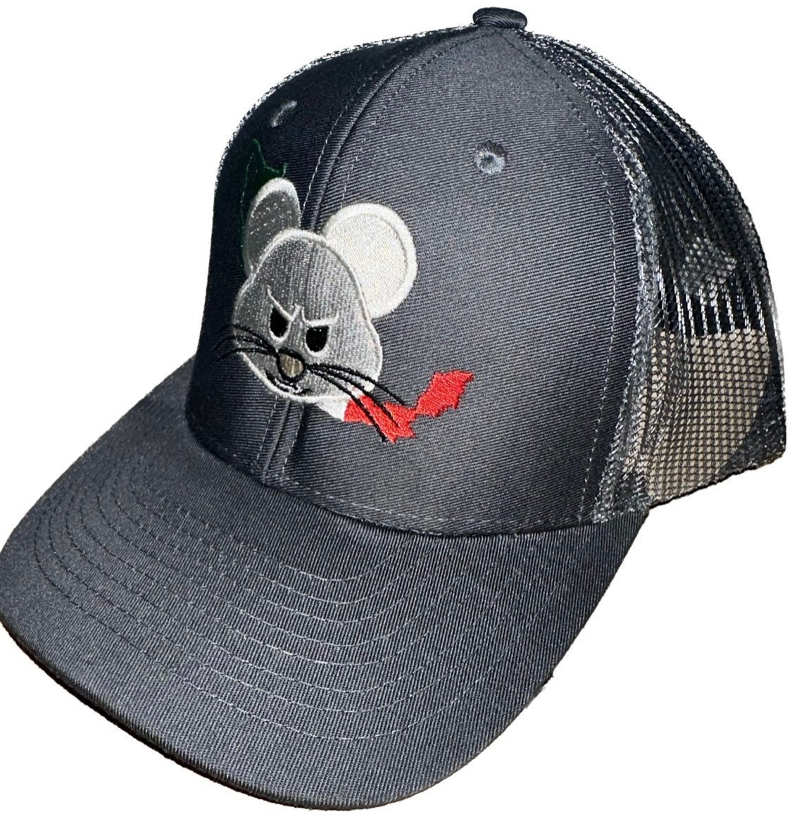 Soy El Raton Ovidio Guzman JGL Chapiza Embroidered Gray Trucker Hat ...