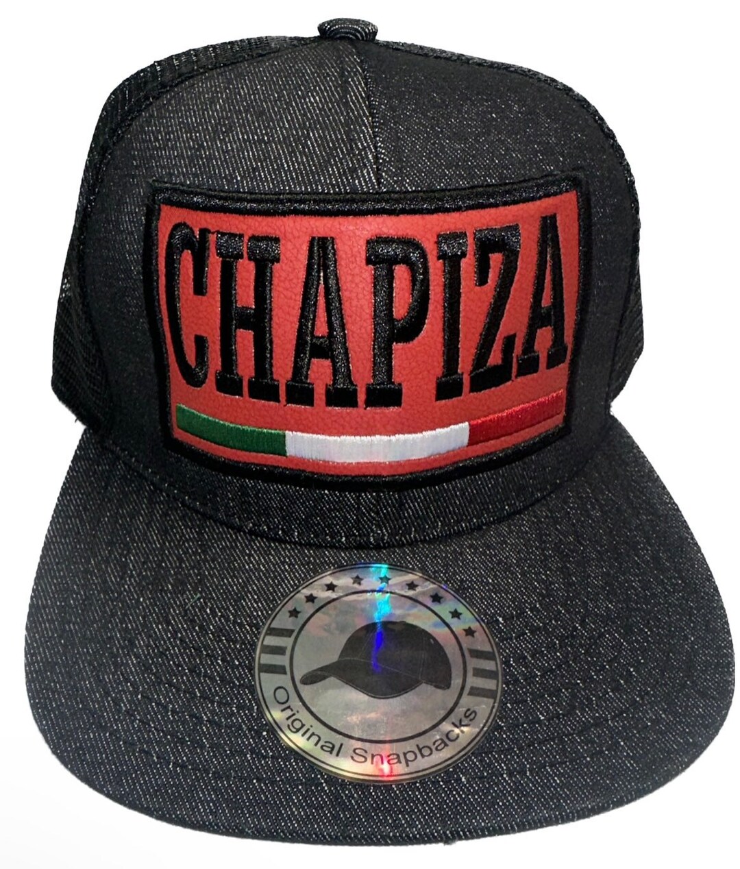 Chapiza Red Leather JGL 701 3D Custom 3D Embroidered Trucker Snapback ...