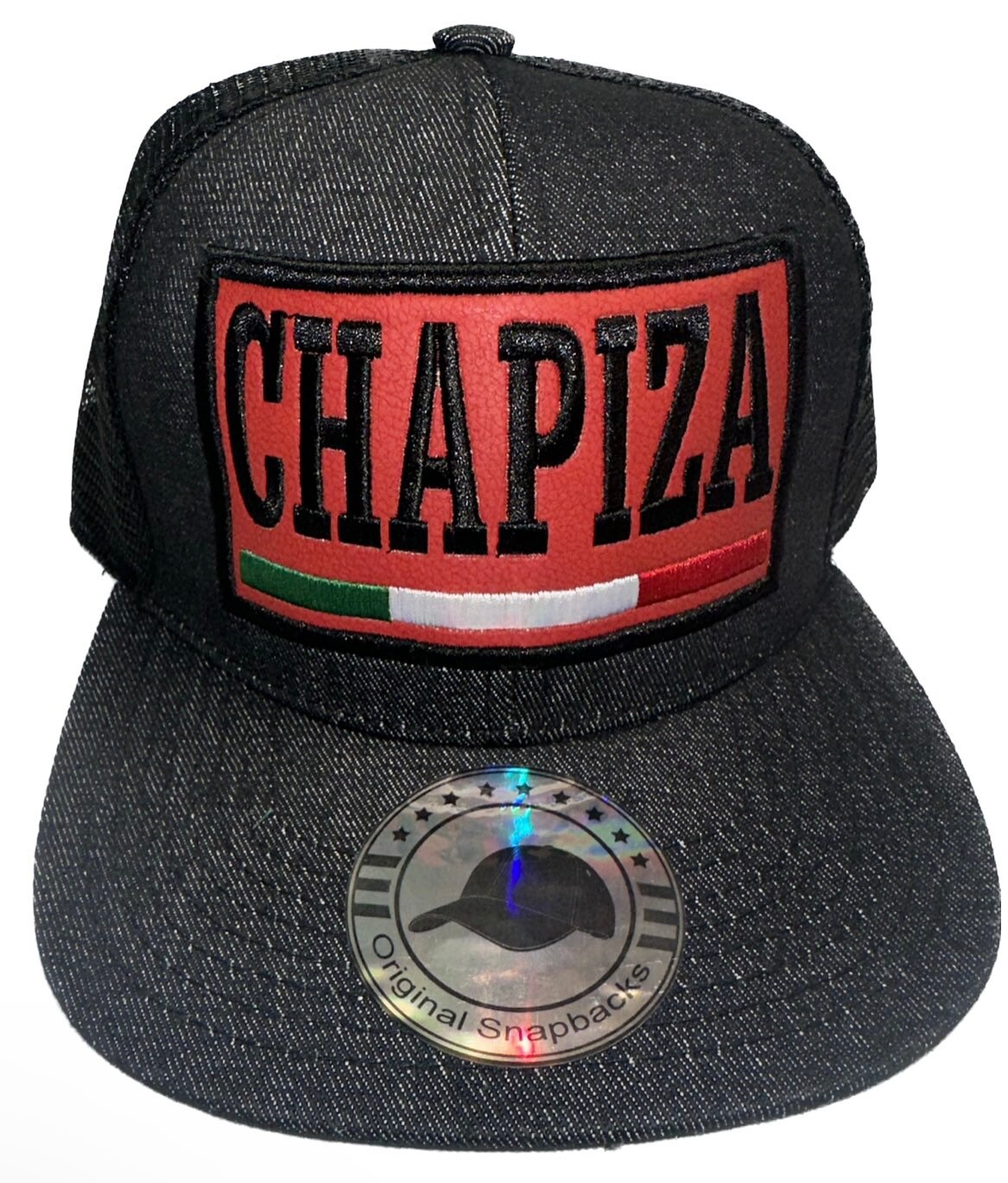 Chapiza Red Leather JGL 701 3D Custom 3D Embroidered Trucker Snapback ...