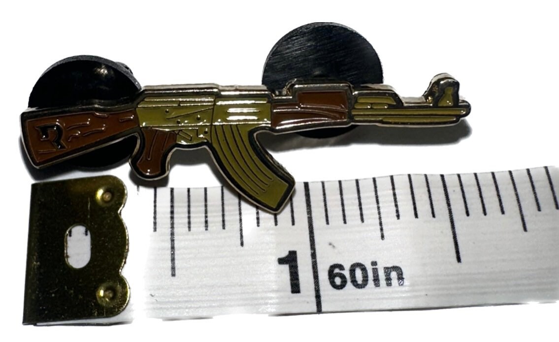 Ak-47 Cuerno De Chivo Black & Gold Enamel Hat Pin Para Gorras - Etsy