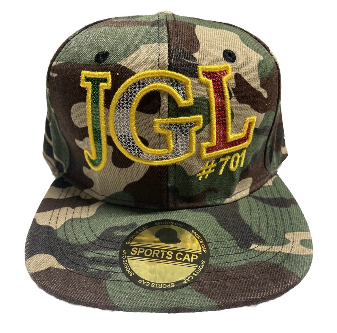 JGL 701 Chapiza Gold 3D Custom Embroidered Camo Snapback - Etsy