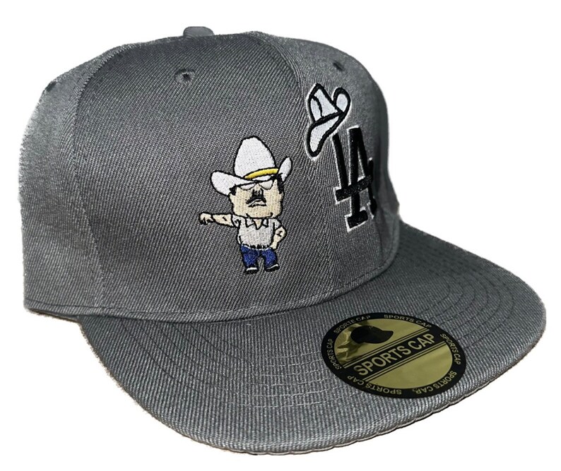 LA Sombrero Mayiza El Mayo MZ Gray Snapback Hat - Etsy