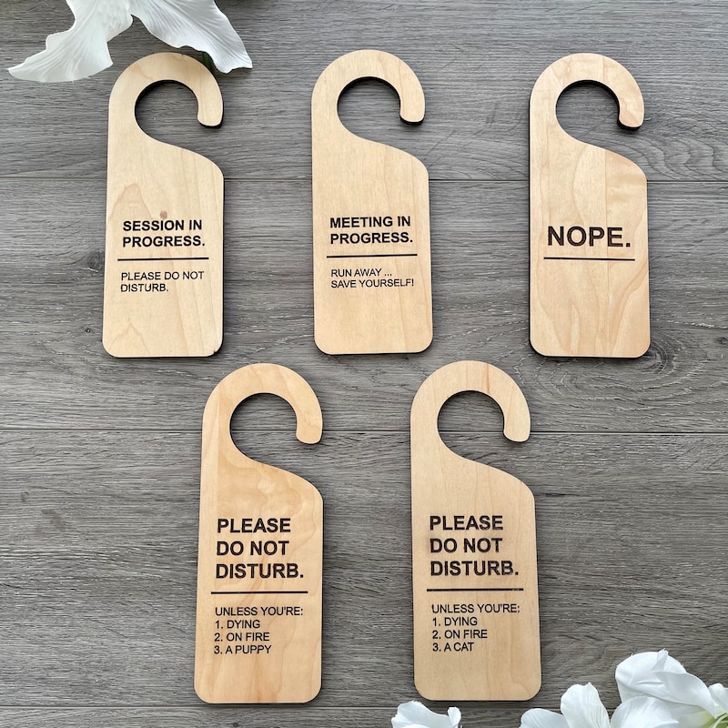 Out of Office Door Sign - Etsy