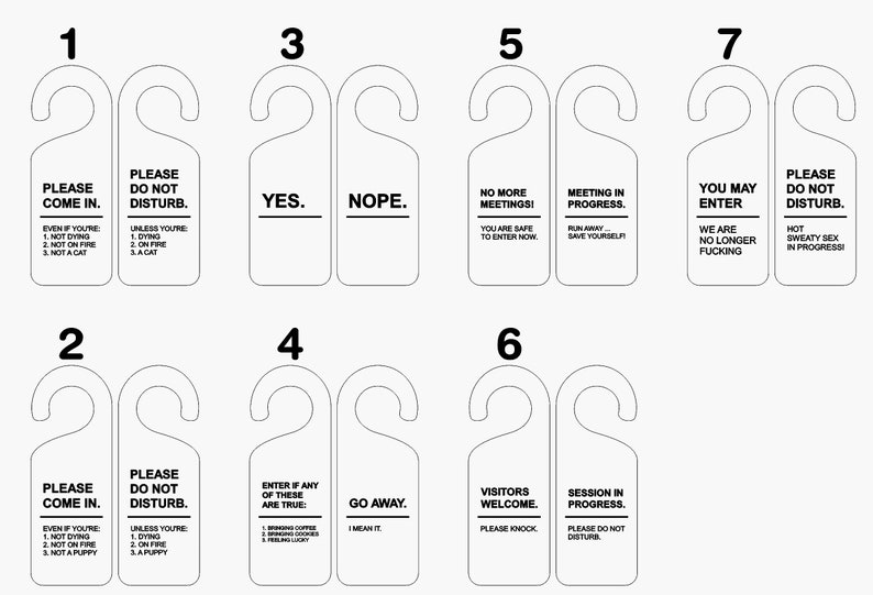 Do Not Disturb Sign, I'm in Here, Work Door Hanger, Door Sign, Office ...