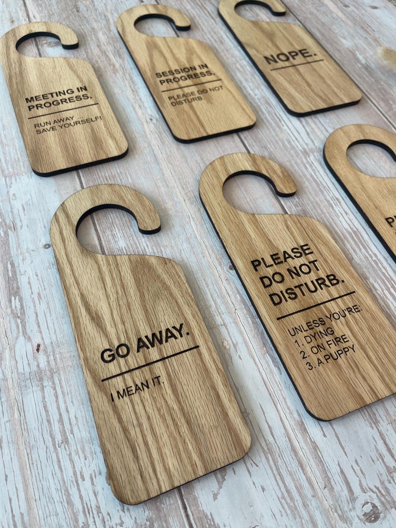 Do Not Disturb Sign, I'm in Here, Work Door Hanger, Door Sign, Office ...