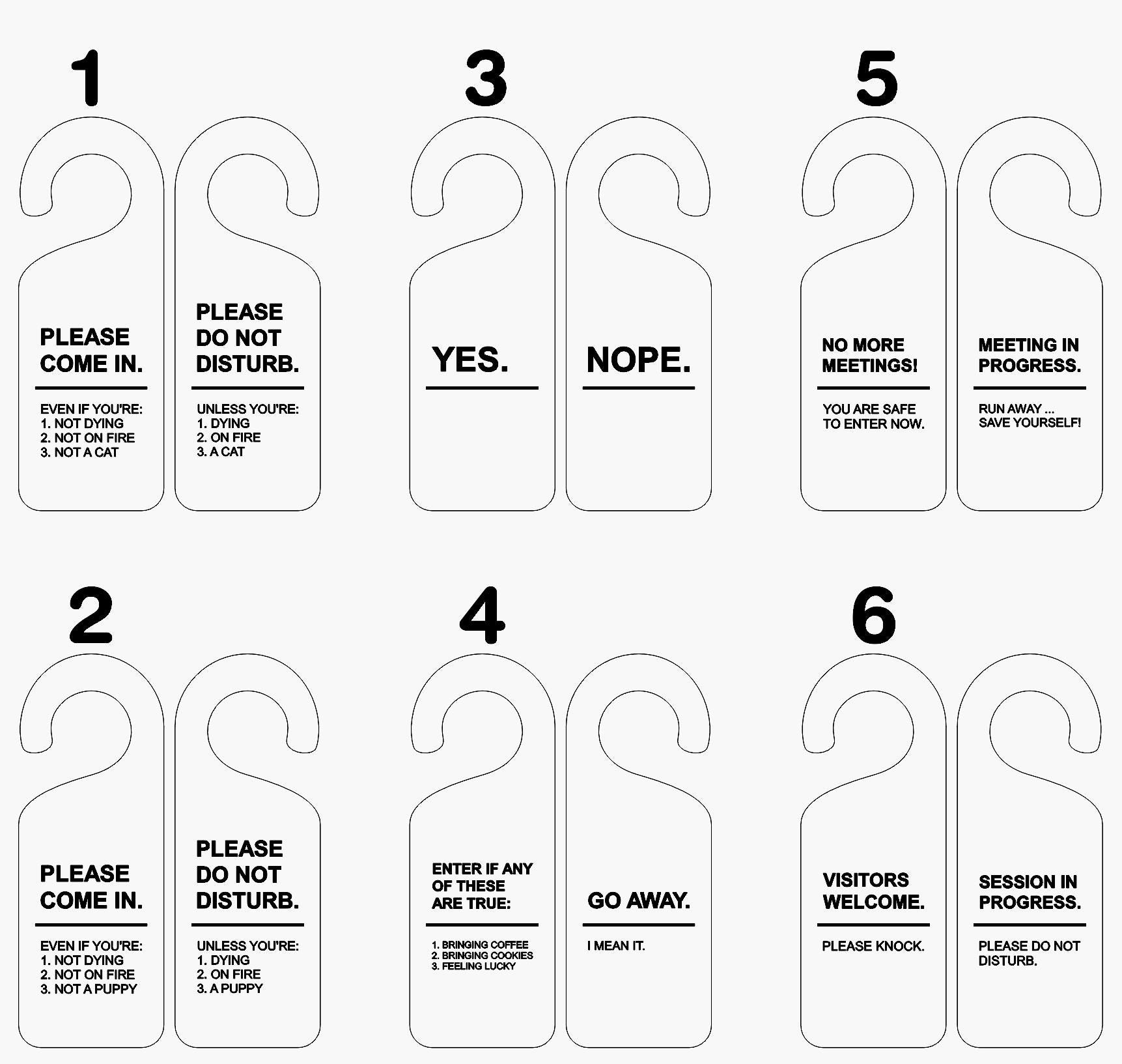 Do Not Disturb Sign, I'm in Here, Work Door Hanger, Door Sign, Office ...