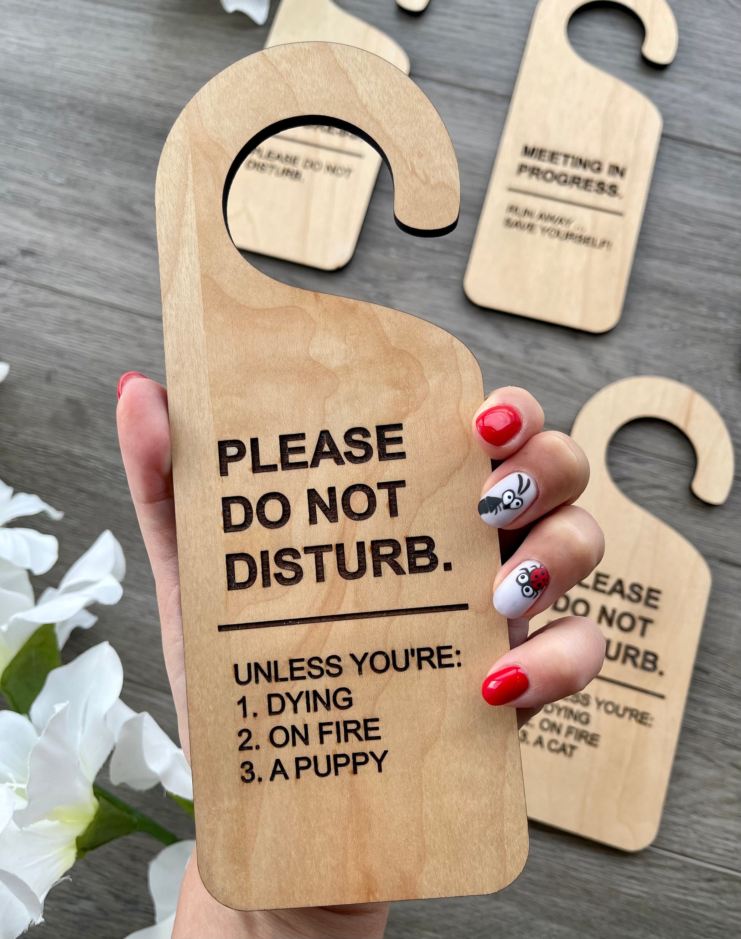 Do Not Disturb Sign, I'm in Here, Work Door Hanger, Door Sign, Office ...