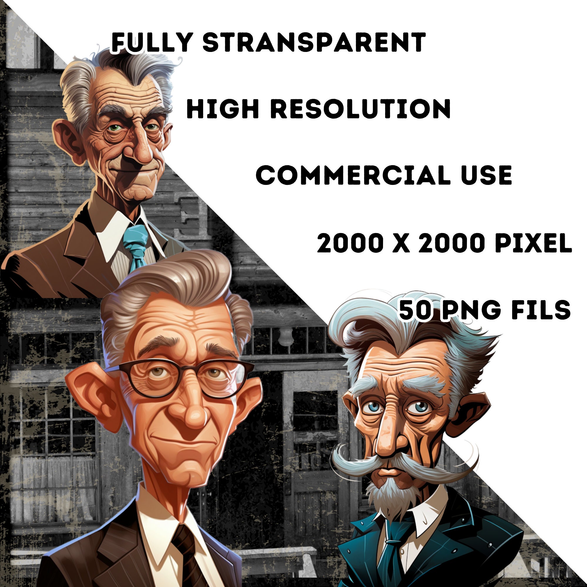 Man Cartoon in Suits Clipart 50 Design With 5 Color Suit Commercial Use ...