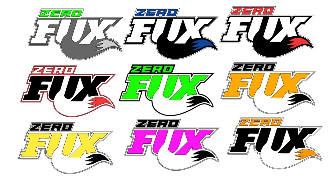 Zero Fux Decal - Etsy