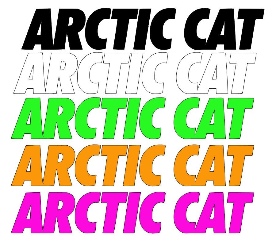 ARCTIC CAT DECAL. Choose Your Color - Etsy