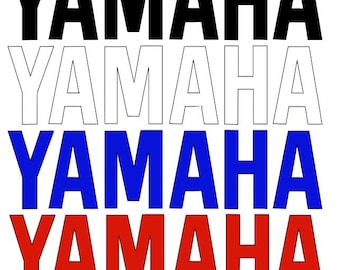 Yamaha Logo Decal Orange - Etsy