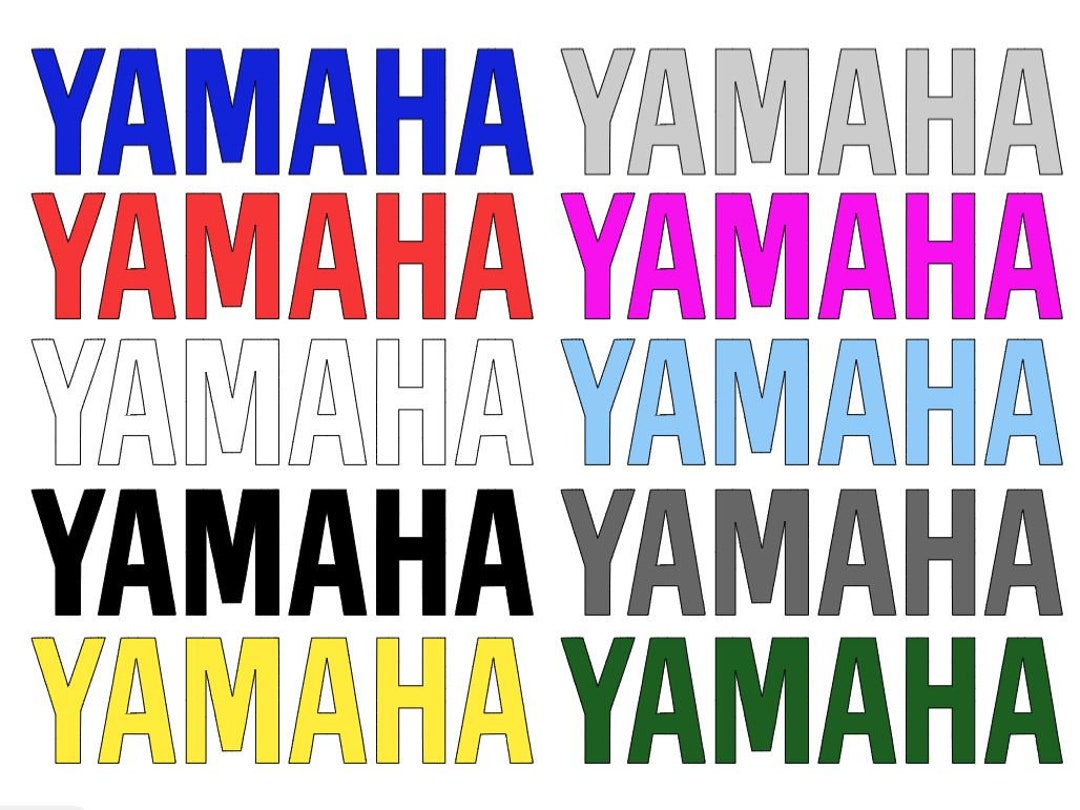 YAMAHA LOGO DECAL. Choose Your Size and Color - Etsy